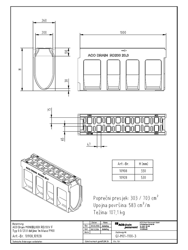 Aco Monoblock RD200V F900 - 1 PDF | PDF