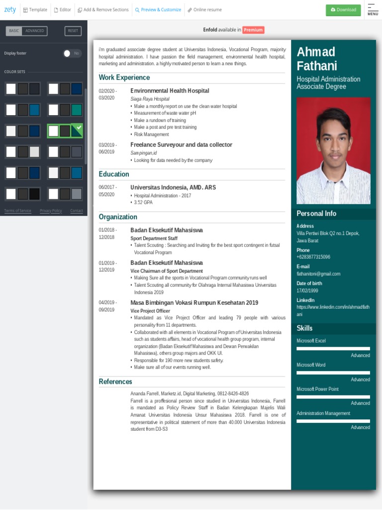 CV Ahmad Fathani | PDF | Computing | Software