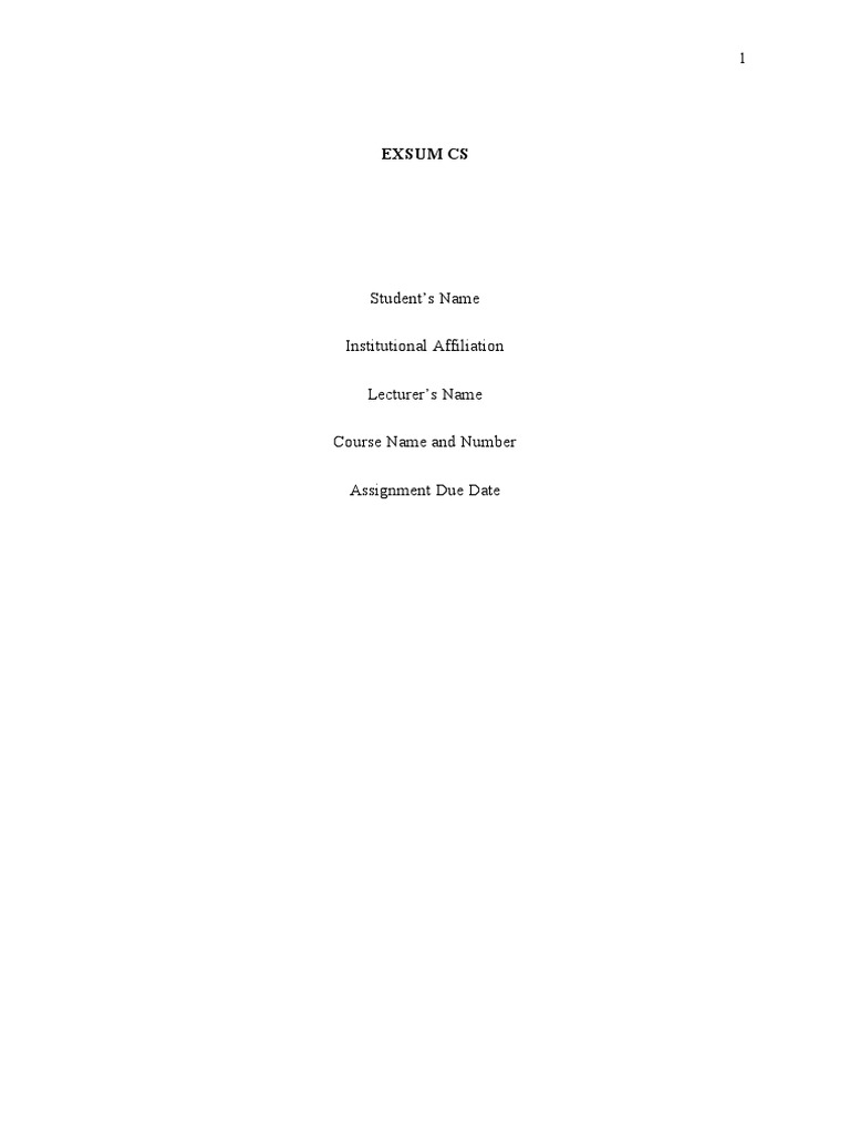 Order 7525164 EXSUM CS #REVISED | PDF | Project Management | Cognition