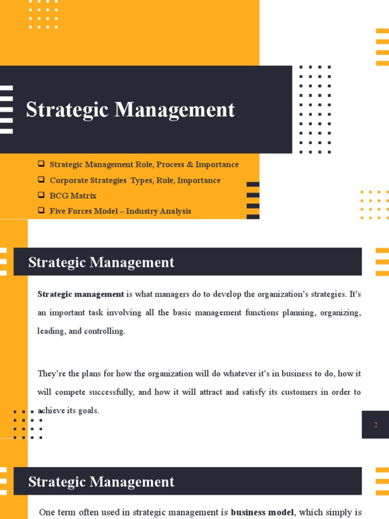 Chapter 6 - Strategic Management | PDF | Competitive Advantage ...