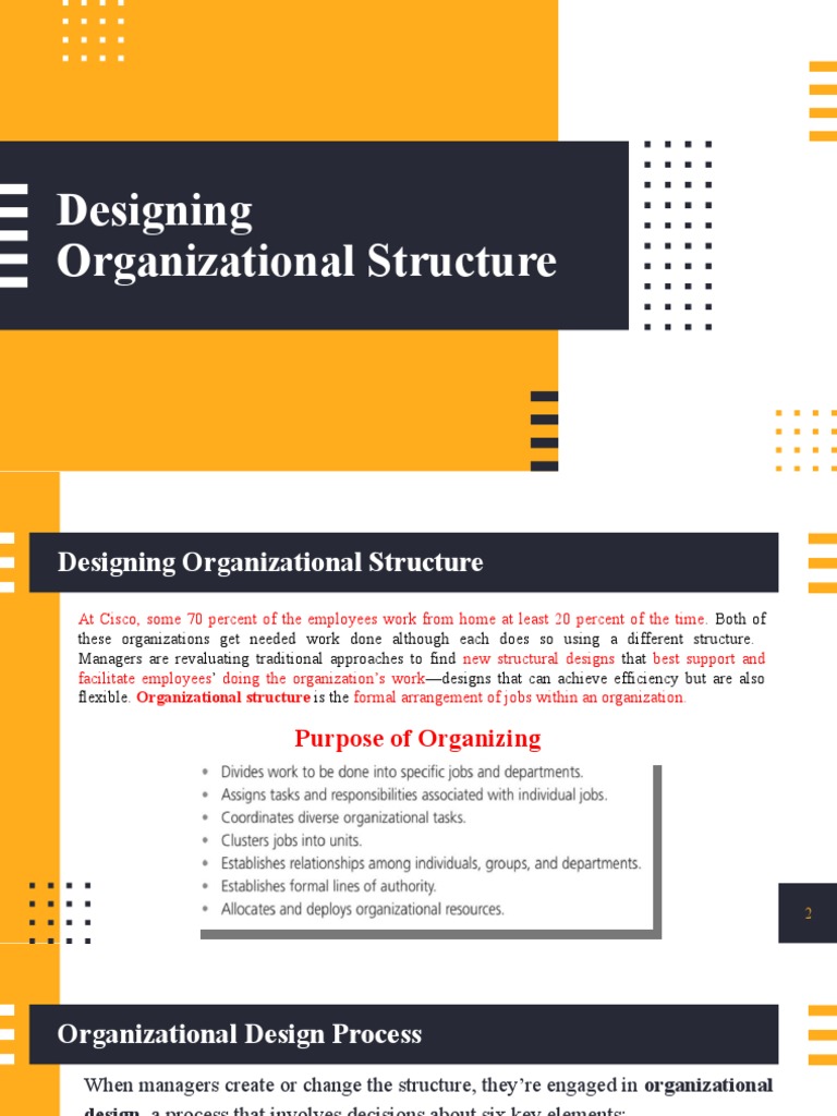 Chapter 7 - Designing Organizational Structure | PDF | Organizational ...