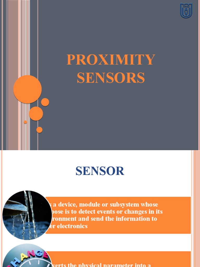 Proximity Sensor | PDF | Sensor | Telecommunications Engineering