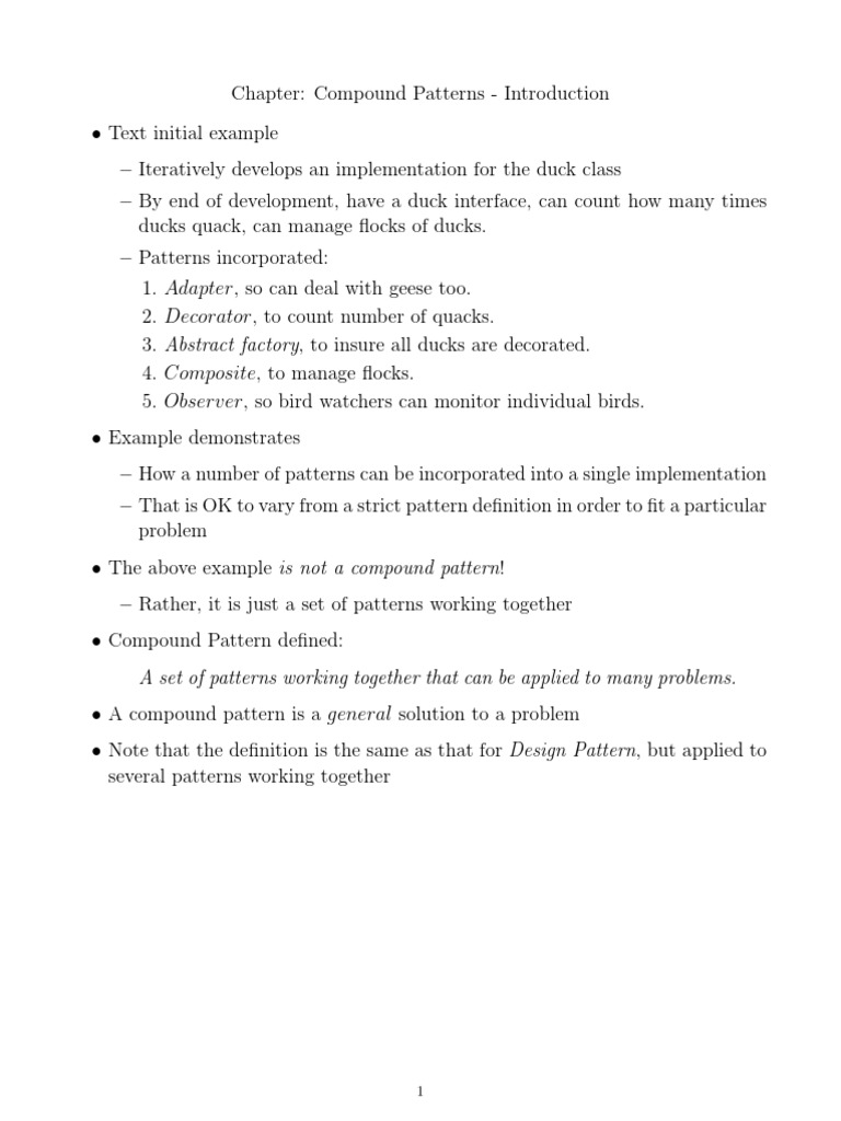 Compound Patterns PDF | PDF | Java Servlet | Model–View–Controller