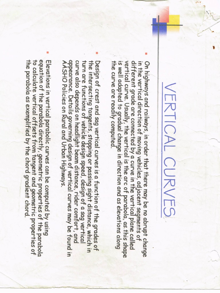 Vertical Curves | PDF