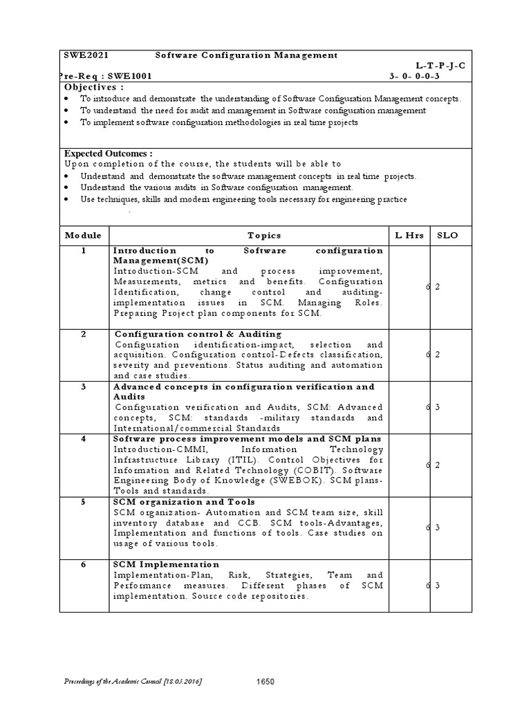 Software Configuration Management | PDF | Information Management ...