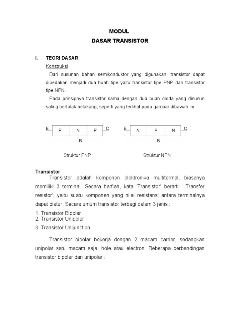 Dasar Transistor | PDF