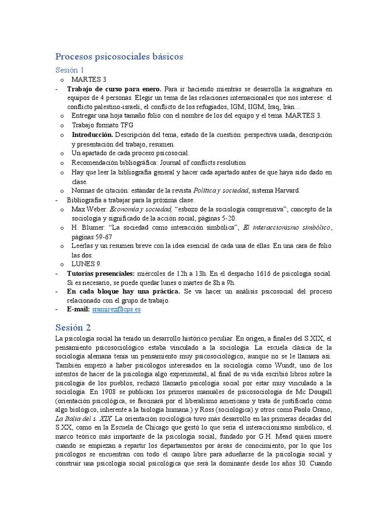 Procesos Psicosociales Básicos | PDF | Actitud (psicología) | Comportamiento