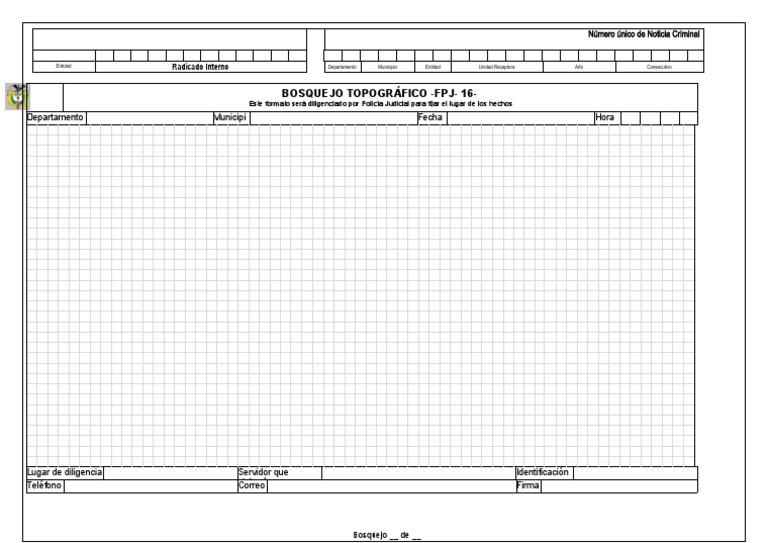 FPJ 16 Bosquejo Topográfico | PDF