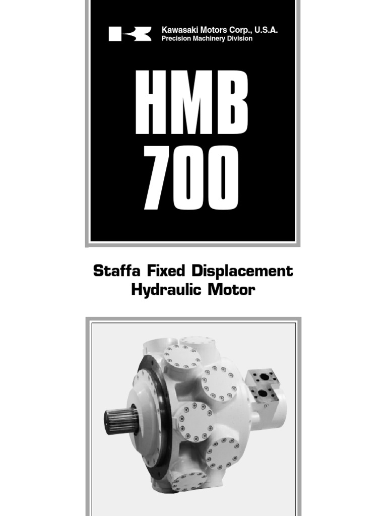 Staffa Fixed Displacement Hydraulic Motor: Kawasaki Motors Corp., U.S.A ...