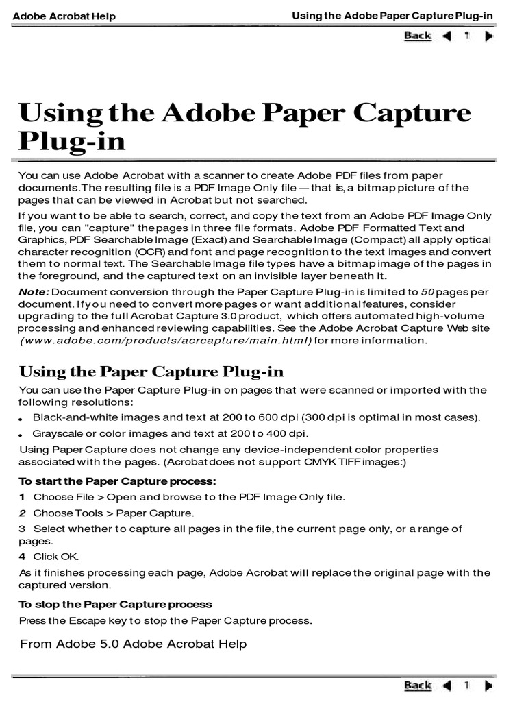 Using The Paper Capture Plug-In | PDF | Optical Character Recognition ...