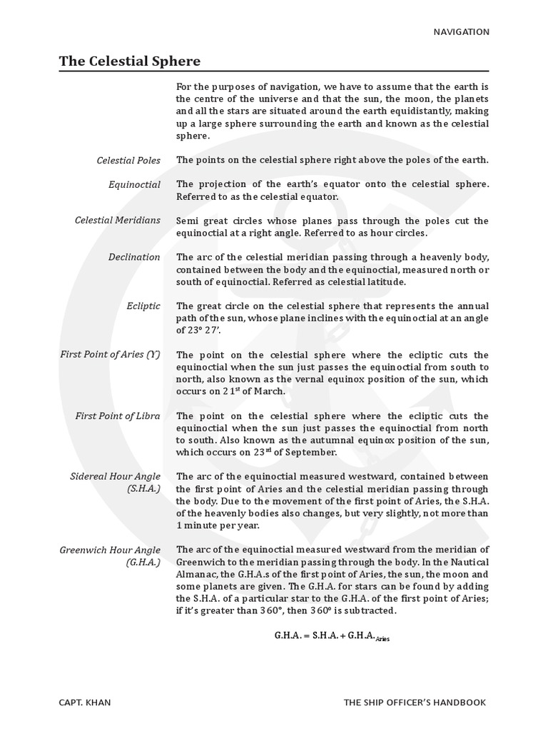 The Celestial Sphere | PDF | Longitude | Astrometry