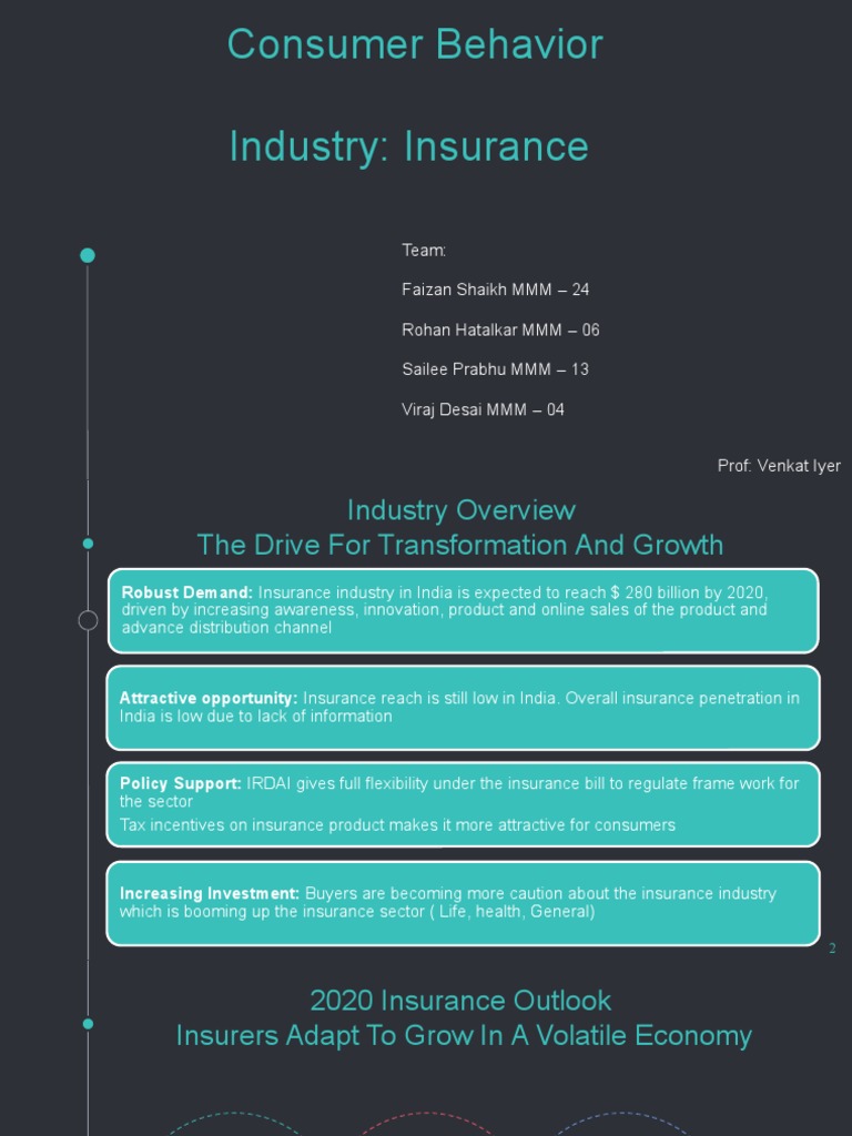 Consumer Behavior in Insurance Sector | PDF | Insurance | Consumer ...