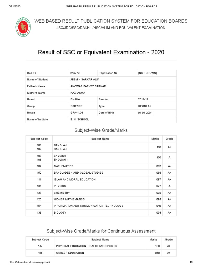 Web Based Result Publication System For Education Boards Pdf Pdf