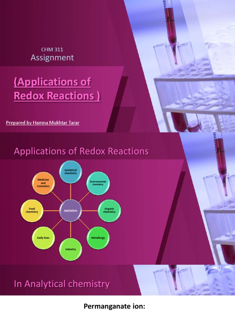 Applications of Redox Reactions | PDF | Bleach | Hydrogen Peroxide