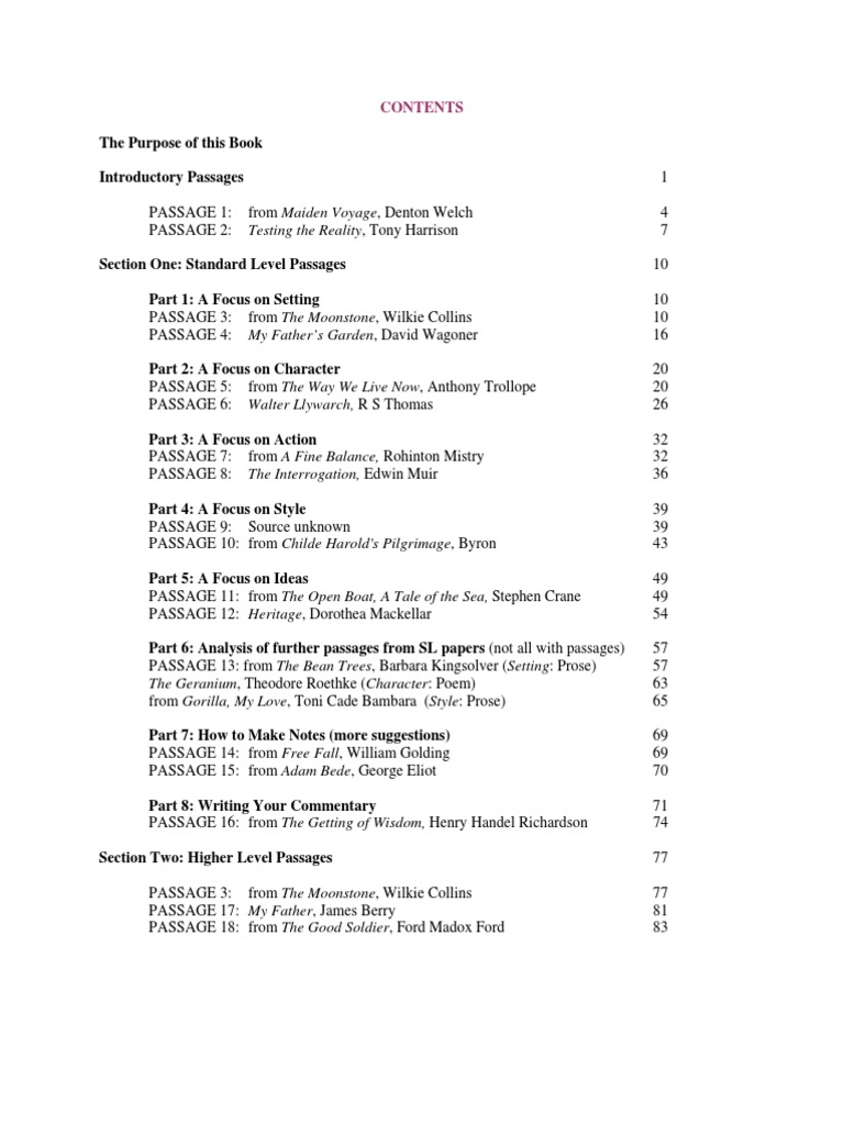 commentaries sample | Poetry | Narrative