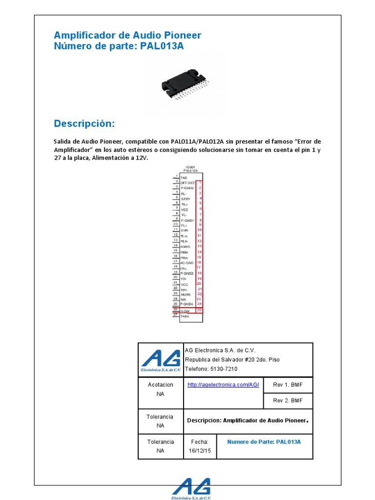PAL013A | PDF