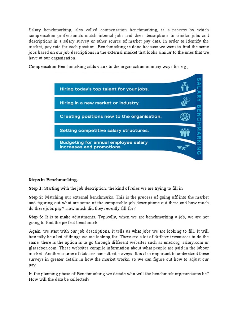 Salary Benchmarking | PDF | Benchmarking | Salary