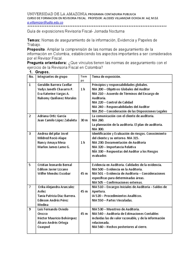 Guia de Exposiciones | PDF | Auditoría | Contralor