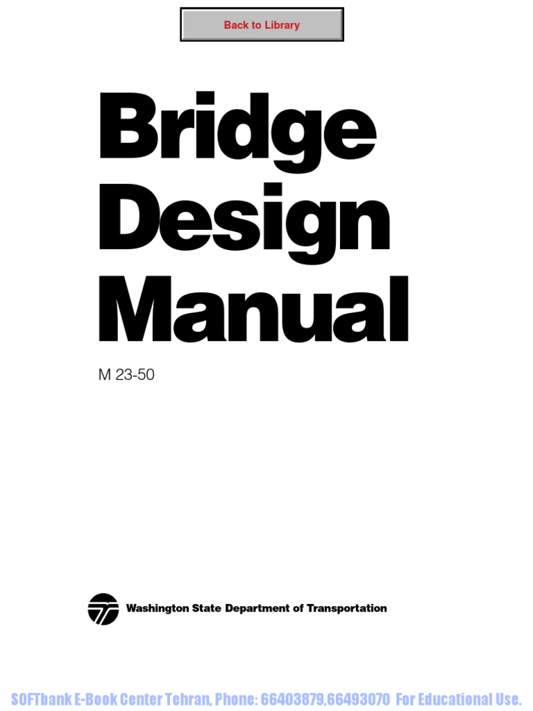 05-Bridge Design Manual PDF | PDF | Specification (Technical Standard ...