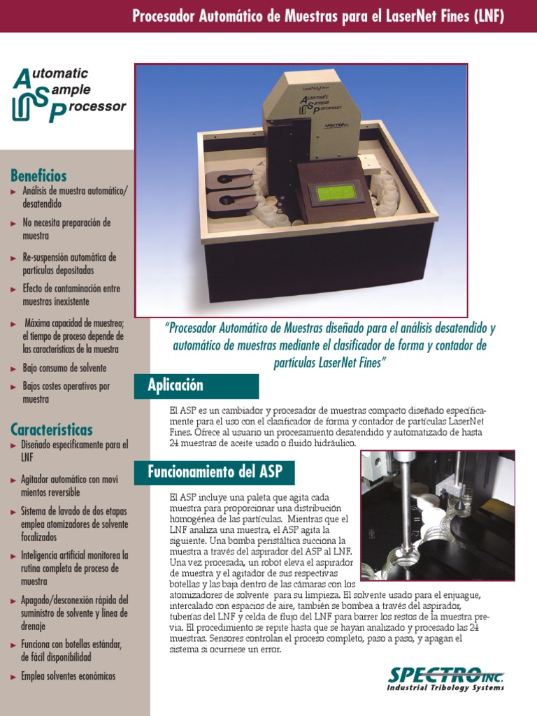 ASP-Automatic Sample Processor-LNF | PDF | Bomba | Science