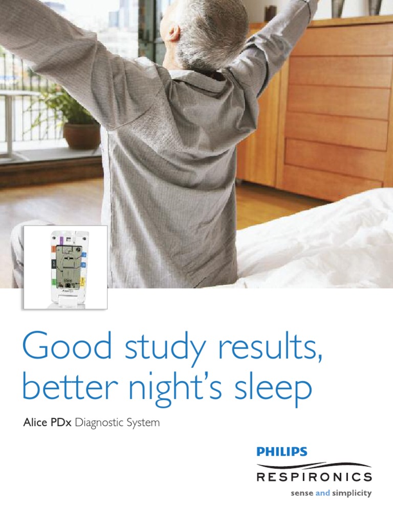 Good Study Results, Better Night'S Sleep: Alice PDX Diagnostic System ...