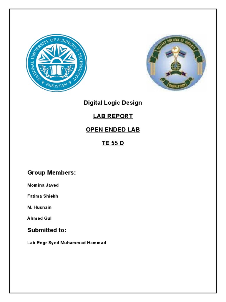 DLD Open Ended Lab Report | PDF | Logic Gate | Electronics