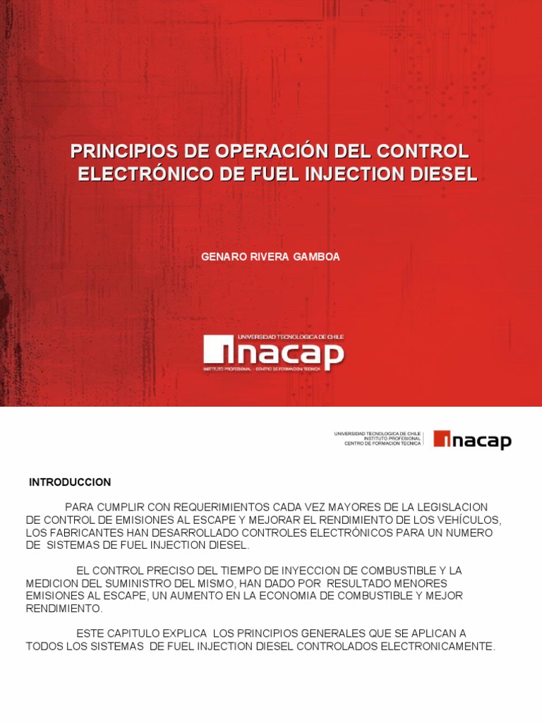 Principios de Operacion Del Control de Fuel Injection Diesel | PDF ...