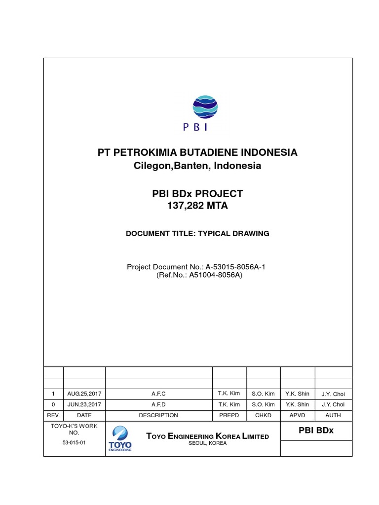 PT Petrokimia Butadiene Indonesia Cilegon, Banten, Indonesia: Document ...