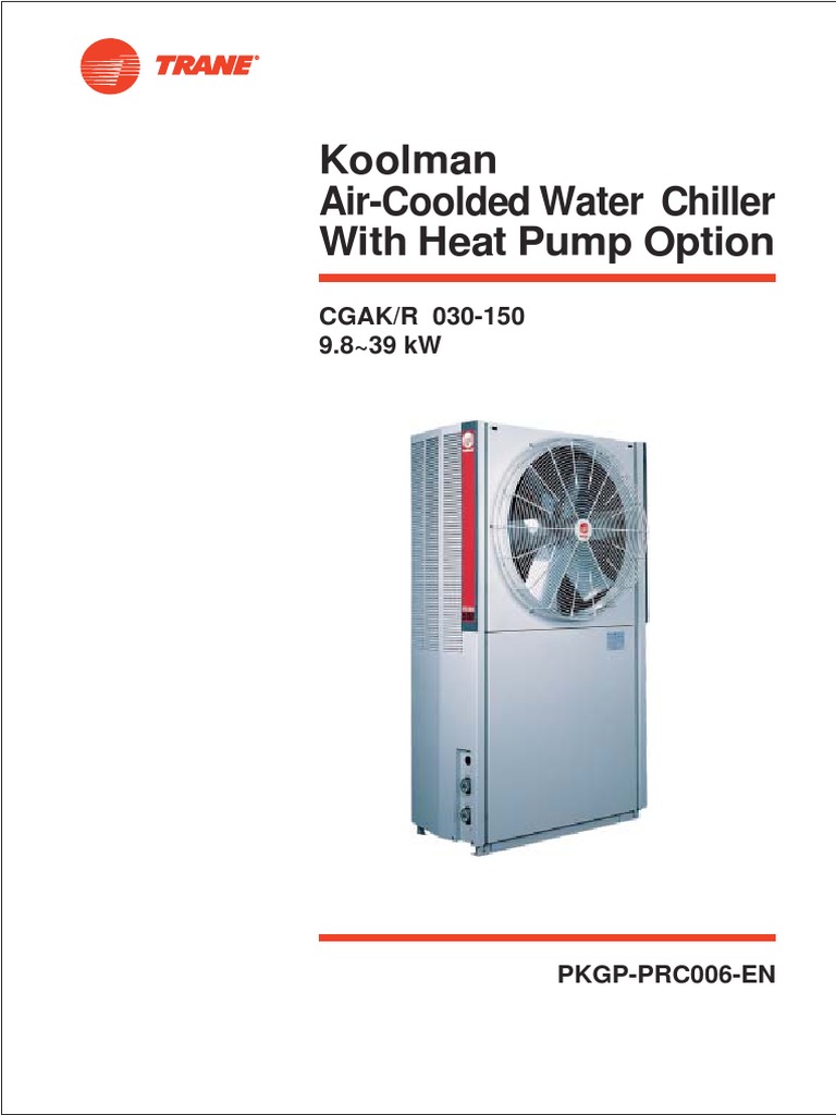 Koolman Air-CooldedWater Chiller With Heat Pump Option | PDF | Heat ...