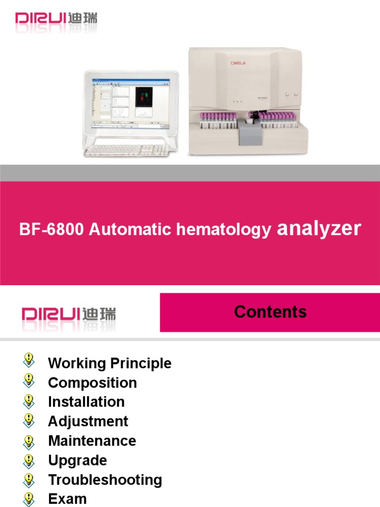 BF-6800 Training Material | PDF | Red Blood Cell | White Blood Cell