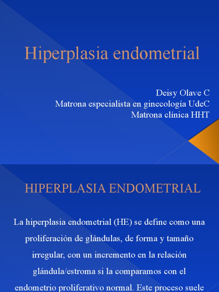 Hiperplasia Endometrial: Tipos y Tratamiento | PDF | Estrógeno ...