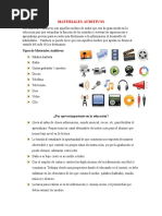 Qué Son Los Materiales Didácticos Visuales | PDF | Aprendizaje | Enseñando