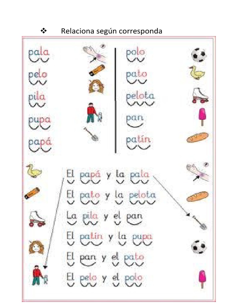 Fonema M y P Tema 4 | PDF