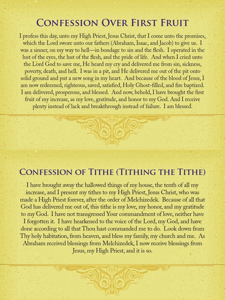 Faithful Tithing and Blessings | PDF