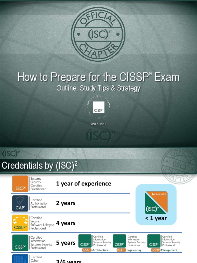 How To Prepare For The CISSP Exam: Outline, Study Tips & Strategy | PDF ...