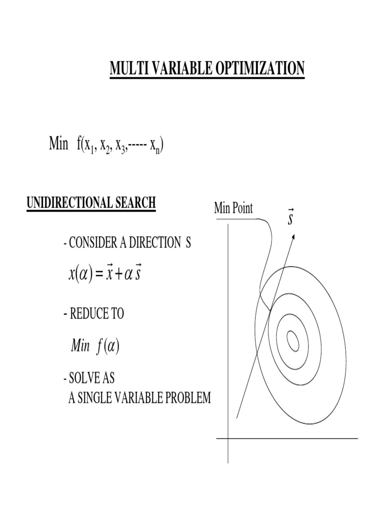 Multi Variable Optimization: Min F (X, X, X, - X) | PDF | Mathematical ...