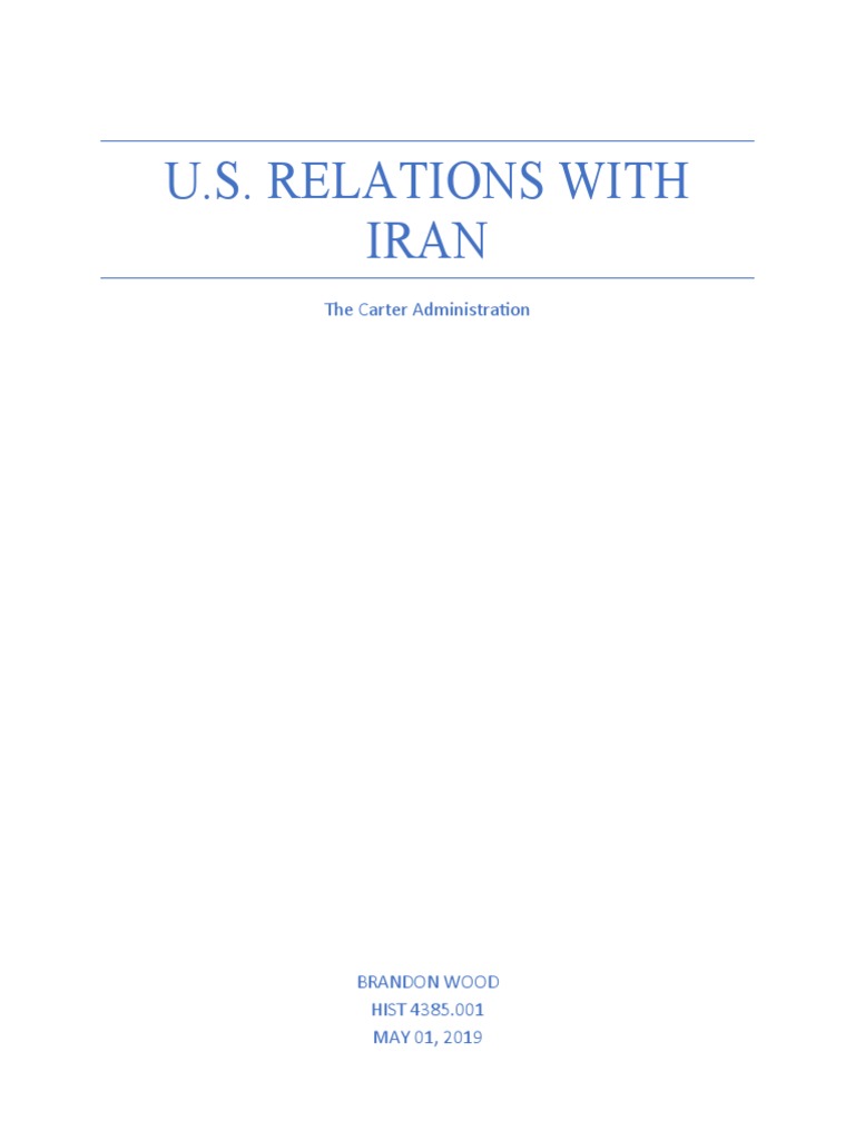 Capstone Final Draft | PDF | Mohammad Reza Pahlavi | Zbigniew Brzezinski