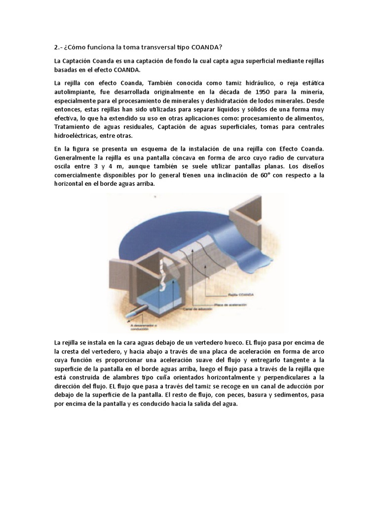 2.-¿Cómo Funciona La Toma Transversal Tipo COANDA? | PDF