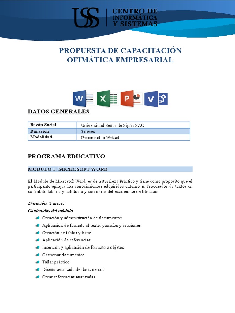Ofimática Empresarial | PDF | Microsoft Excel | Microsoft