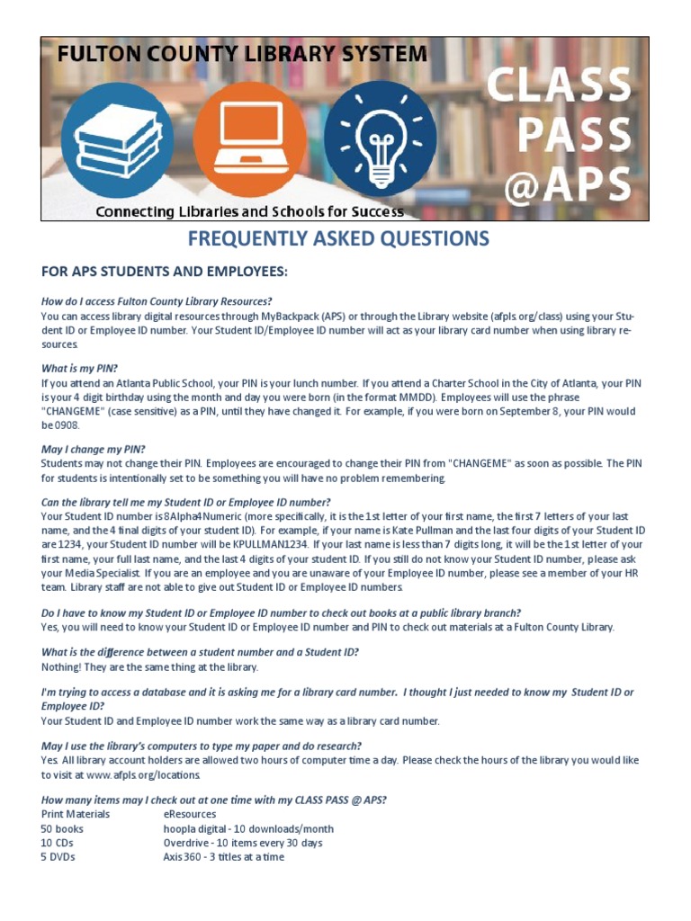 Class Pass Faq | PDF | Public Library | Online And Offline