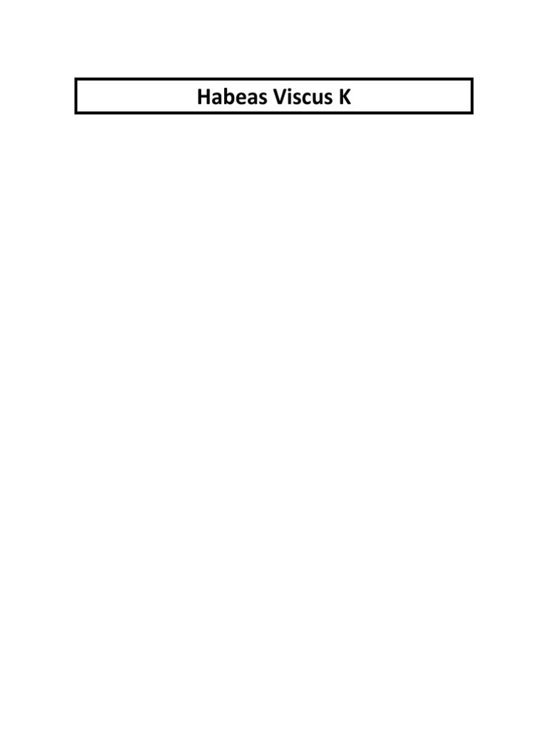 Habeas Viscus K | PDF | Property | Ownership