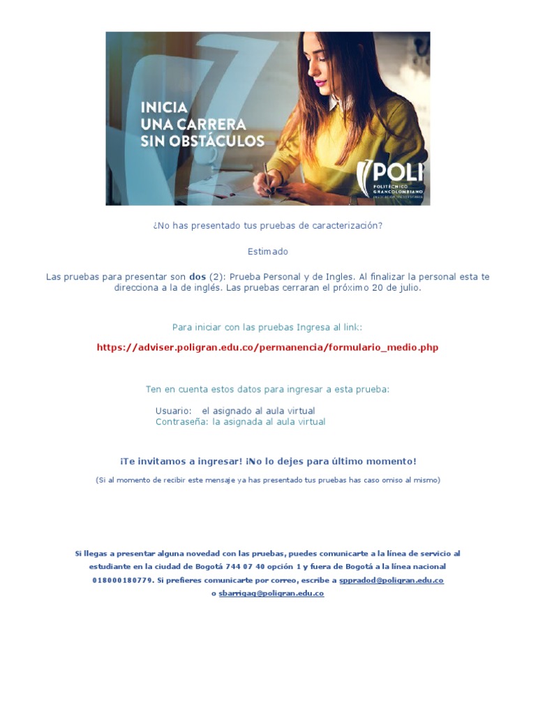 Pruebas de Caracterización. | PDF