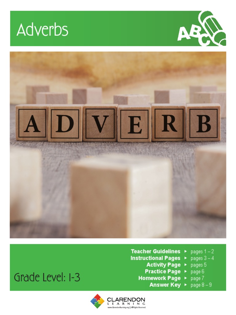 Adverbs for Young Learners | PDF | Adverb | Word