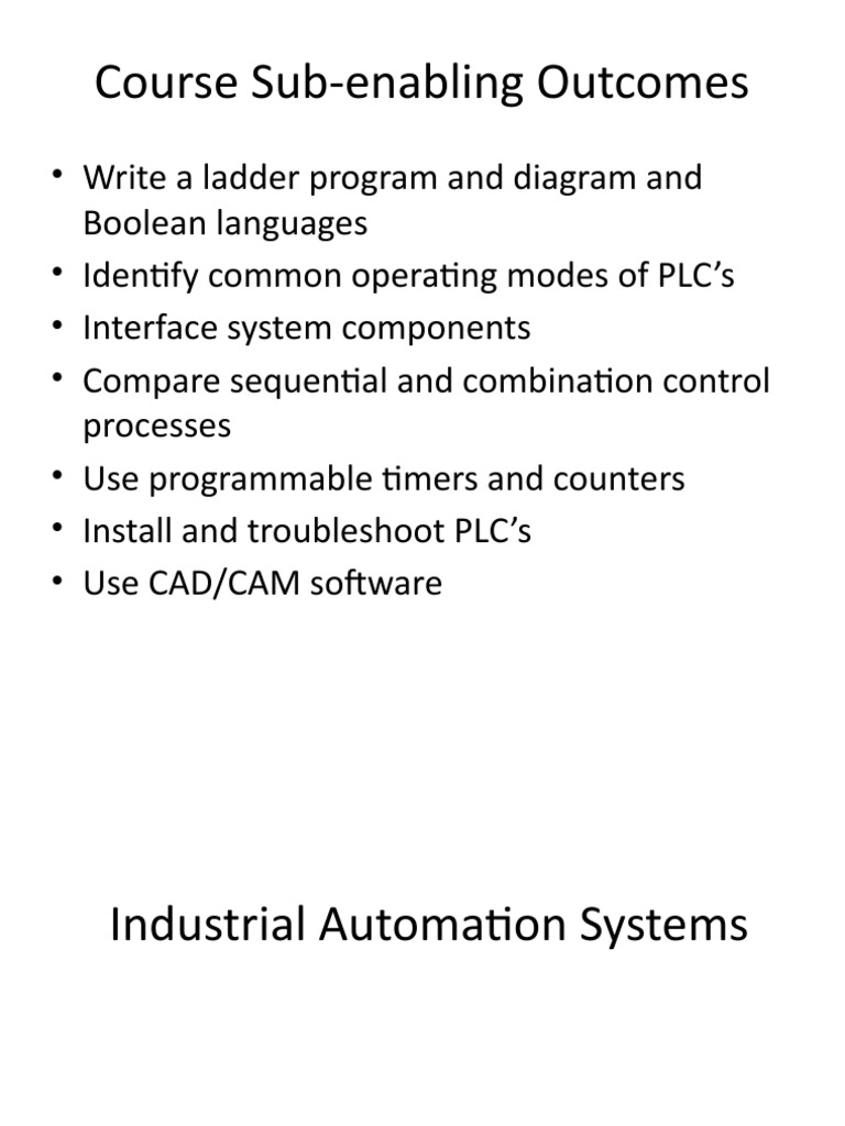 Types of Industrial Automation Systems | PDF | Programmable Logic ...