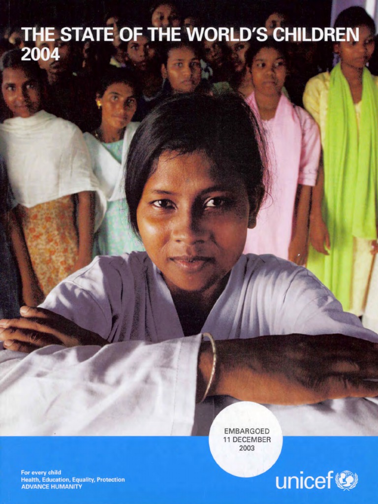 UNICEF: The State of The World's Children 2004 | PDF | Millennium ...