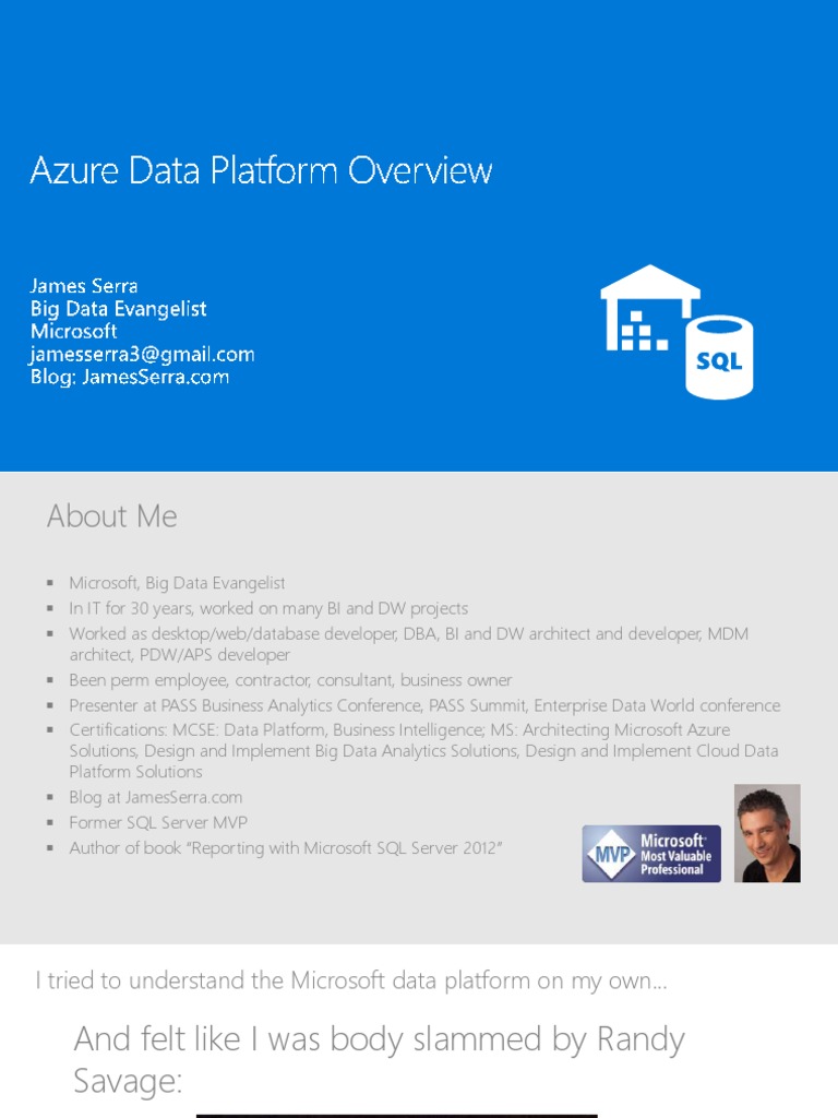 Azure Data Platform Overview | PDF | Microsoft Azure | Apache Hadoop
