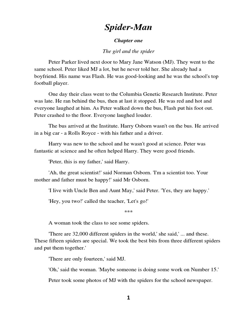 Spider Man PDF | PDF | Spider Man