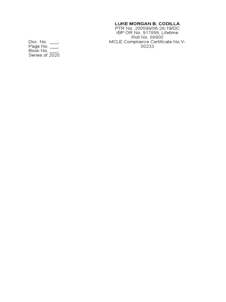 PTR No. 200599/06-28-19/DC IBP OR No. 917899, Lifetime Roll No. 88900 ...