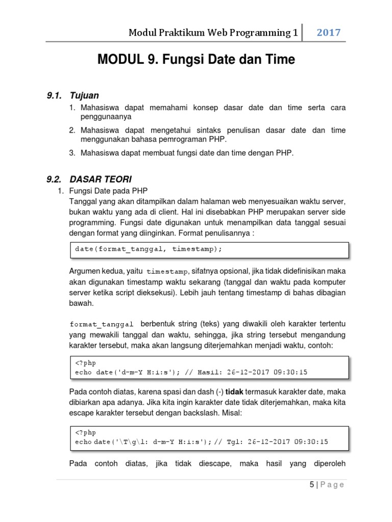 Modul 9 Web Programming | PDF | Komputer