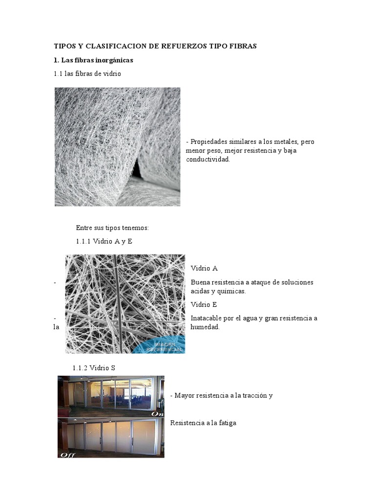 Tipos y Clasificacion de Refuerzos Tipo Fibras | PDF